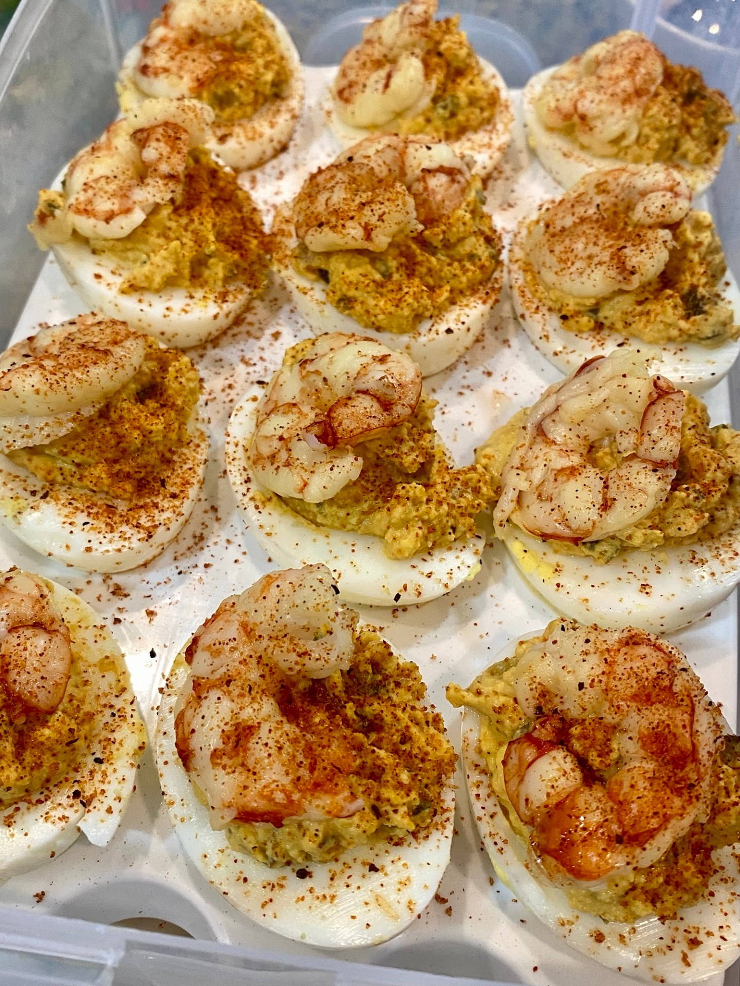 Chesapeake Deviled Eggs with Spicy Pickled Shrimp – The Food Guru: Food ...
